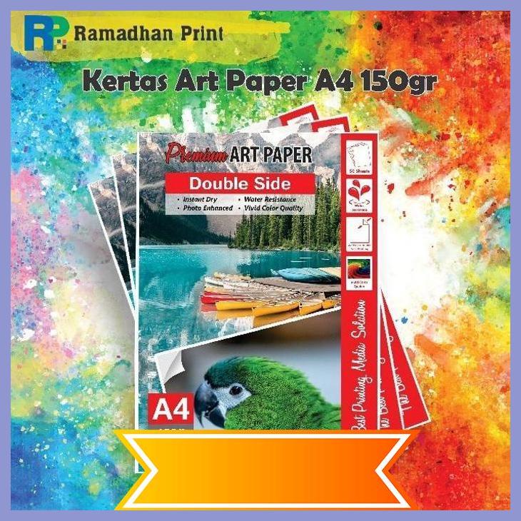 Jual [RPT] Kertas Art Carton Paper Double Side A4 150gsm Kertas Printer ...
