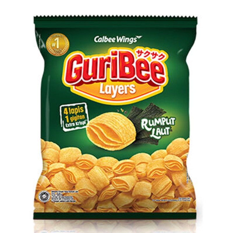 Jual Guribee Layers Snack Rumput Laut 65Gr | Shopee Indonesia