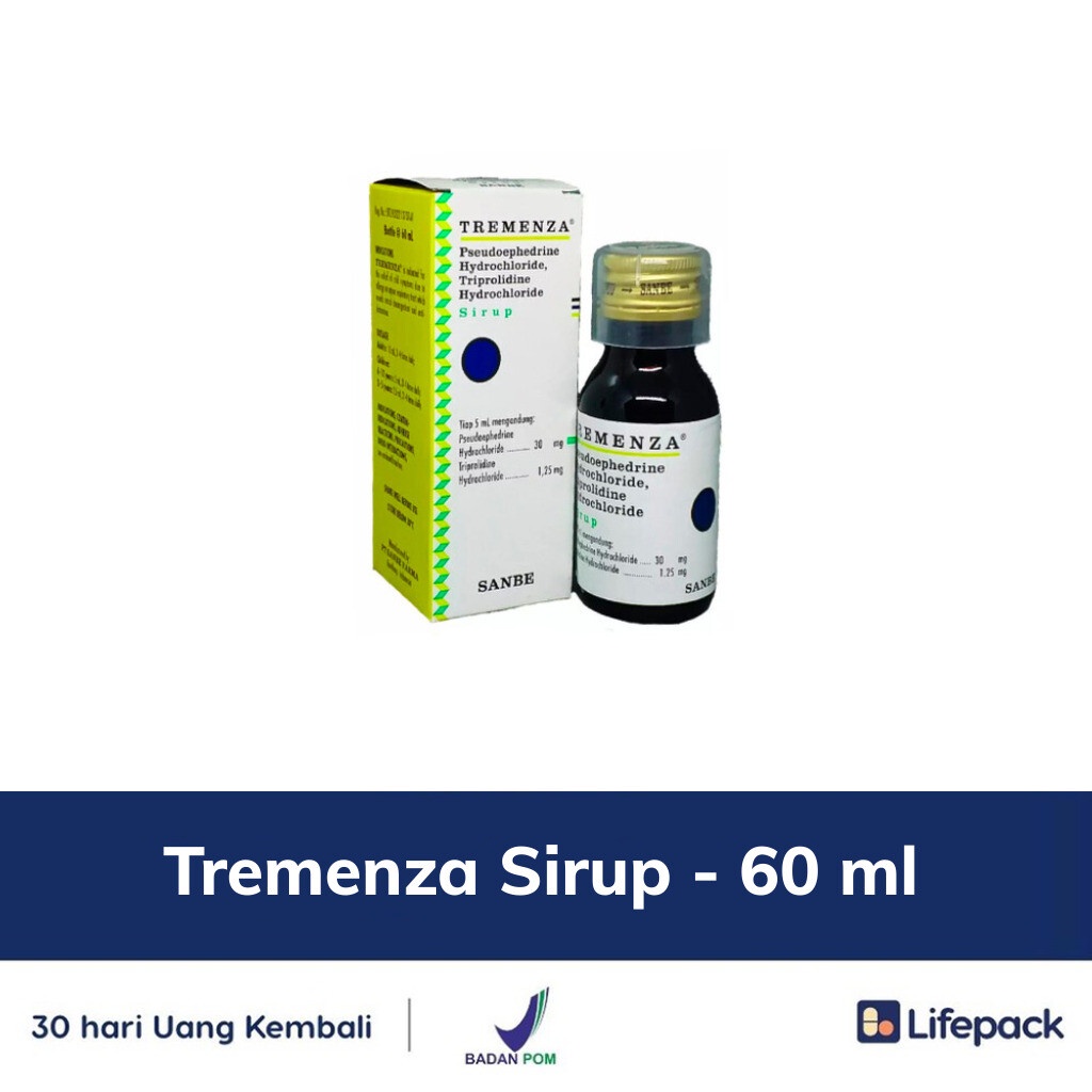 Jual Tremenza Sirup - 60 ml - LIFEPACK | Shopee Indonesia