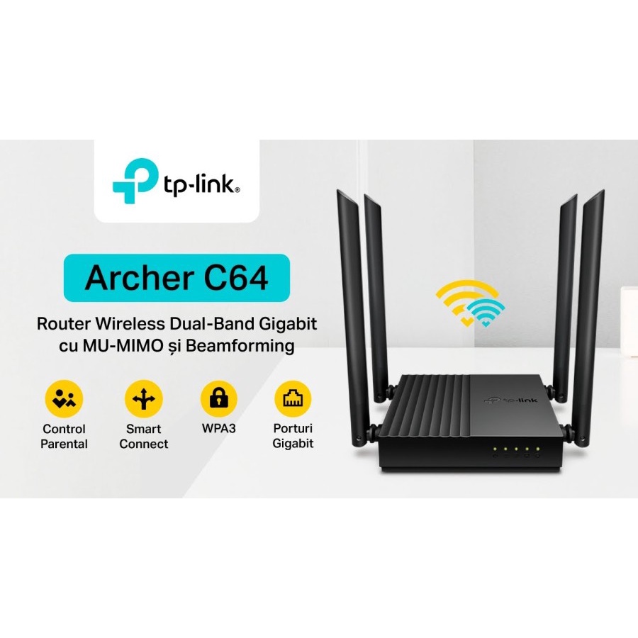 Jual TP-LINK Archer C64 AC1200 Wireless MU-MIMO WiFi Router | Shopee ...