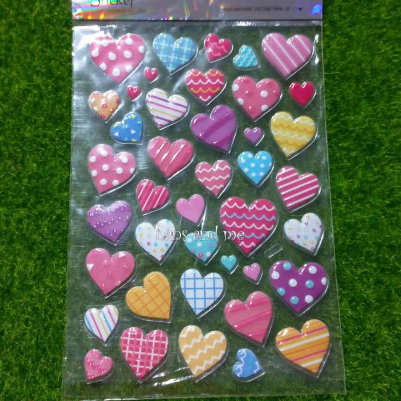 Jual Sticker Anak Stiker Timbul Hati Valentine (GQ) | Shopee Indonesia