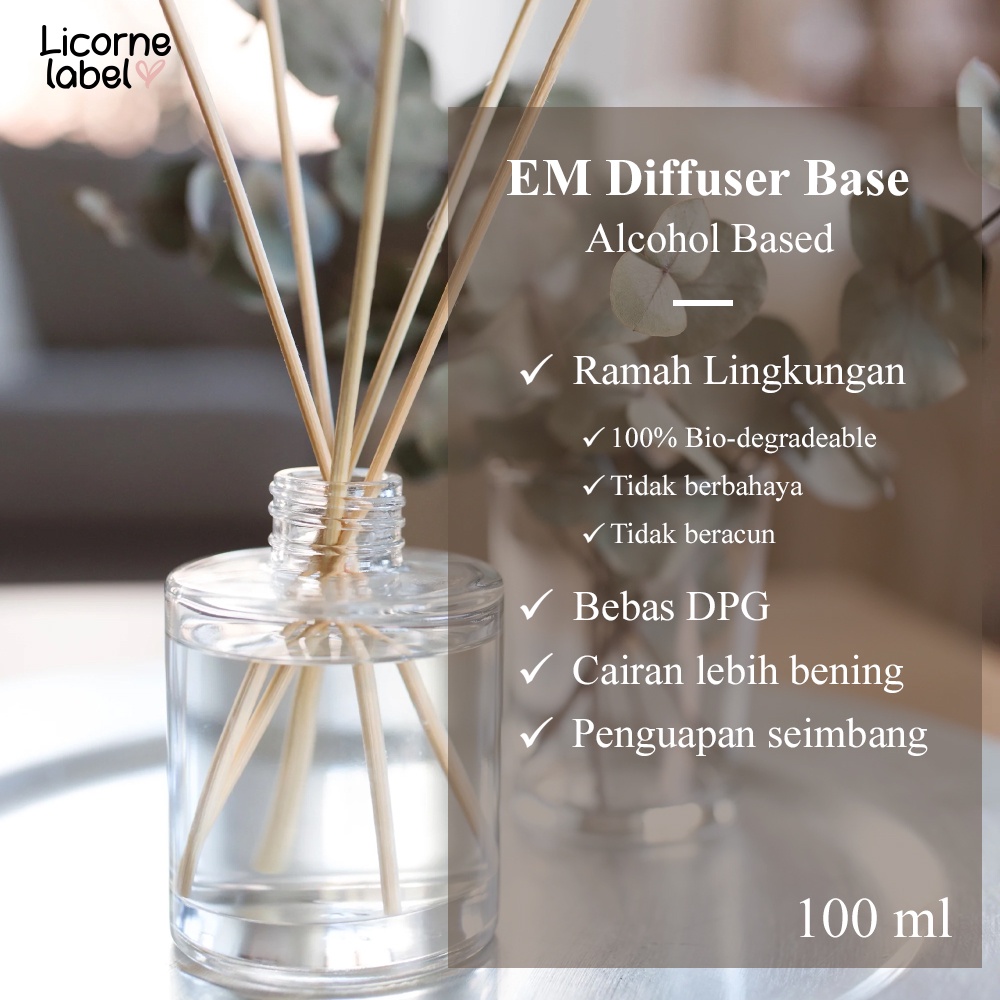 Jual 100ml Elie Moise Reed diffuser refill alcohol solvent base cairan ...
