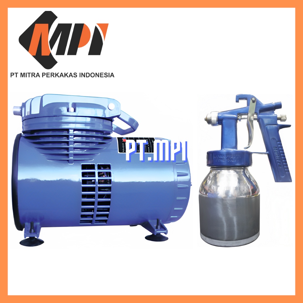 Jual Mini Compressor Bonus Spray Gun Multipro Kompresor Kecil MC-101 ...