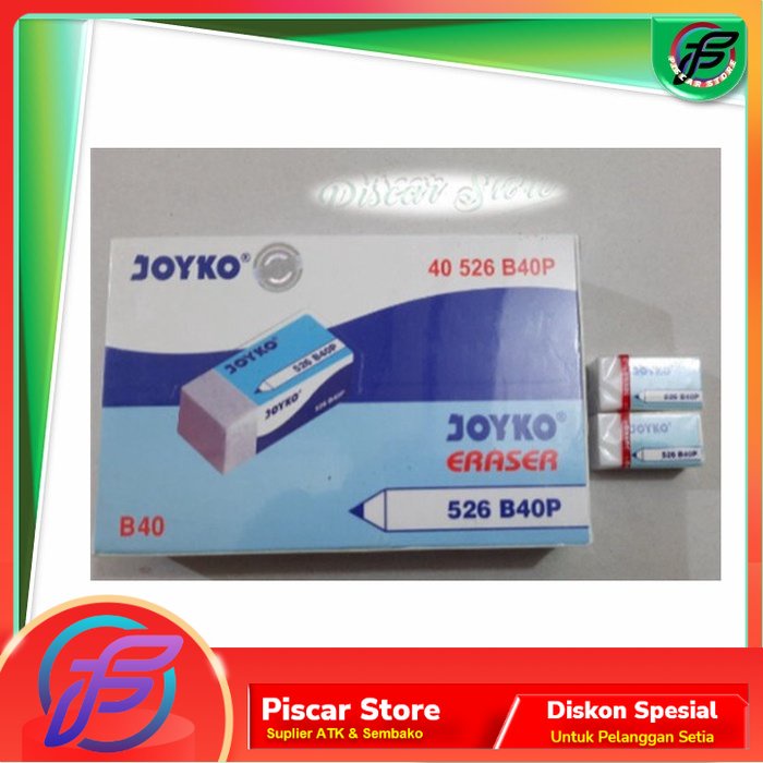 Jual Penghapus Pensil Putih White Kecil JOYKO 526-B40P Small Rubber Eraser | Shopee Indonesia