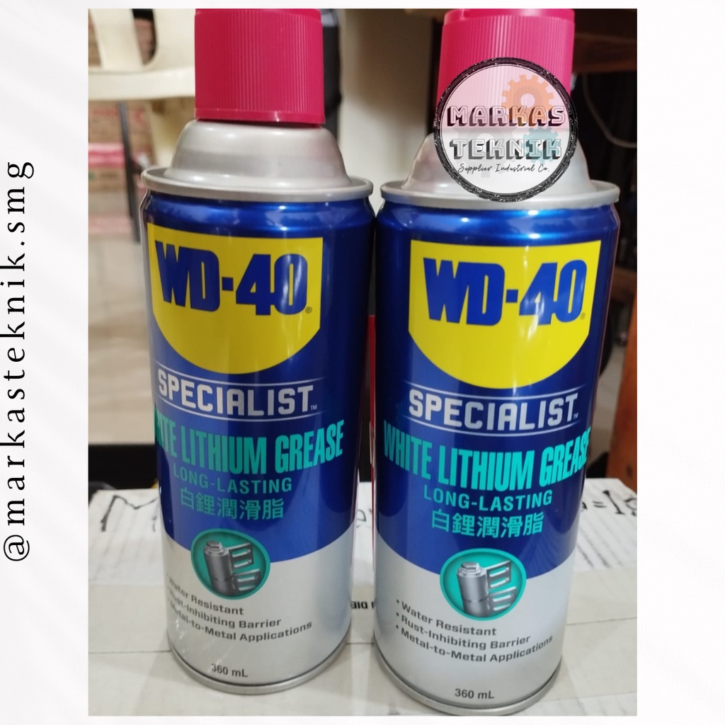 Jual WD-40 Specialist White Lithium Grease 360ML / WD 40 Pelumas Anti Karat | Shopee Indonesia