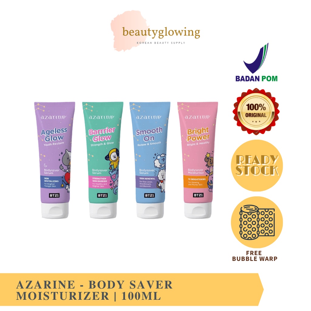 Jual AZARINE BODY LOTION / MOISTURIZER x BT21 Body Saver Moisturizer ...