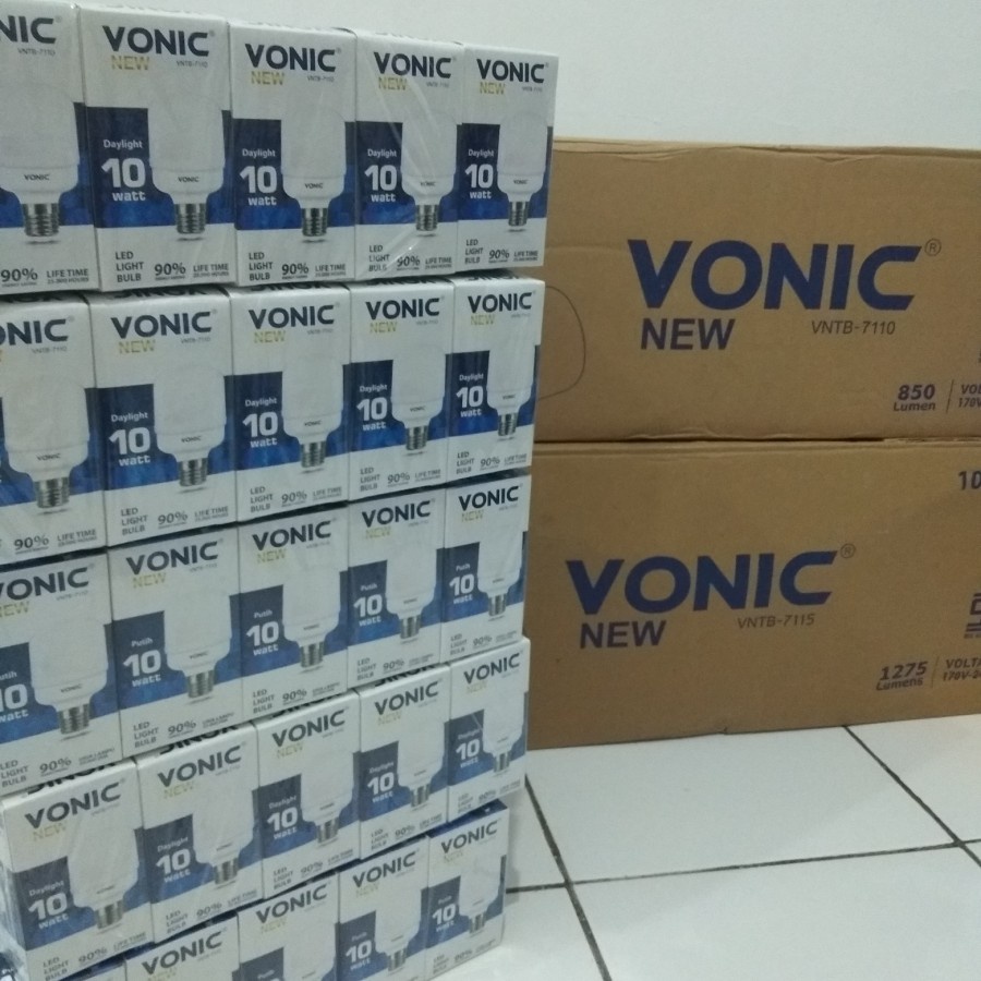 Jual Lampu LED vonic new 10 watt / putih terang / bolham | Shopee Indonesia