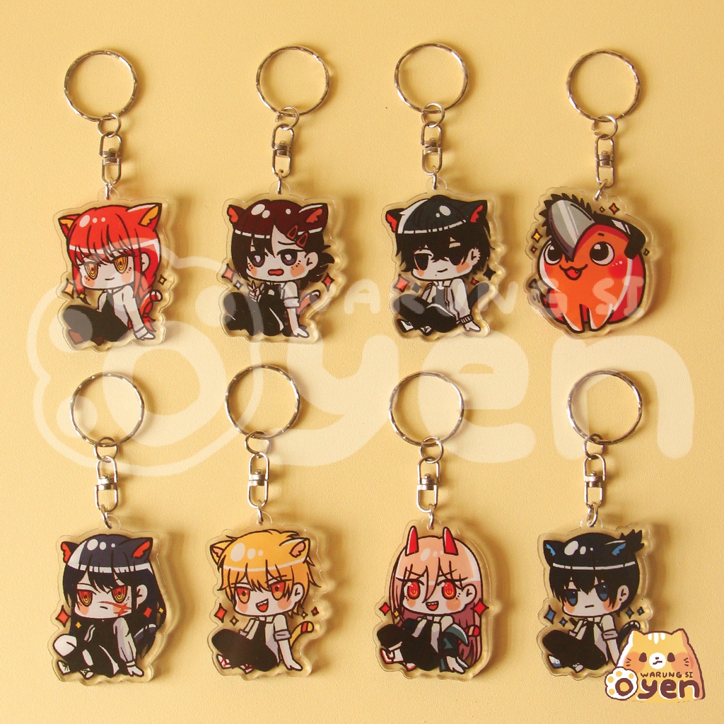 Jual Chainsaw Man Acrylic Keychain (Makima, Kobeni, Yoshida, Pochita ...