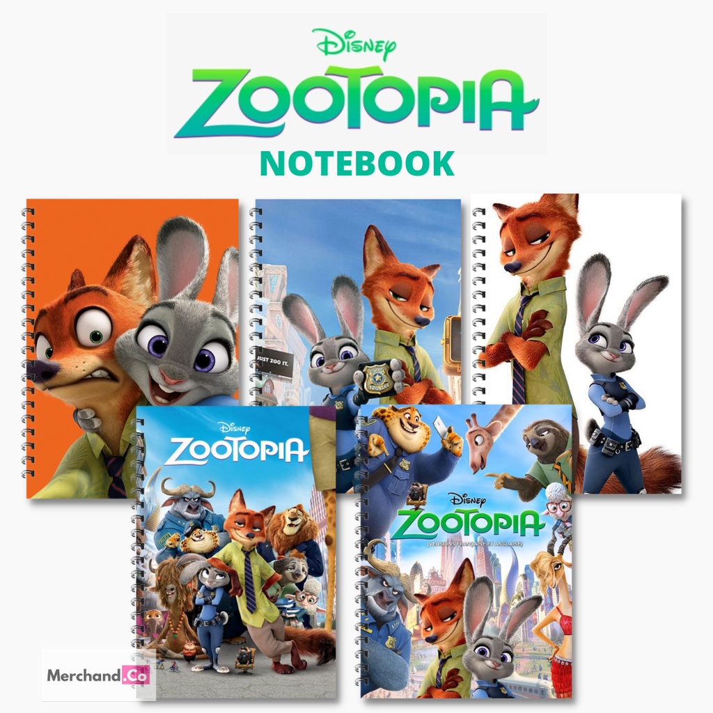 Jual A5 / notebook zootopia / notebook / buku tulis / zootopia / buku ...