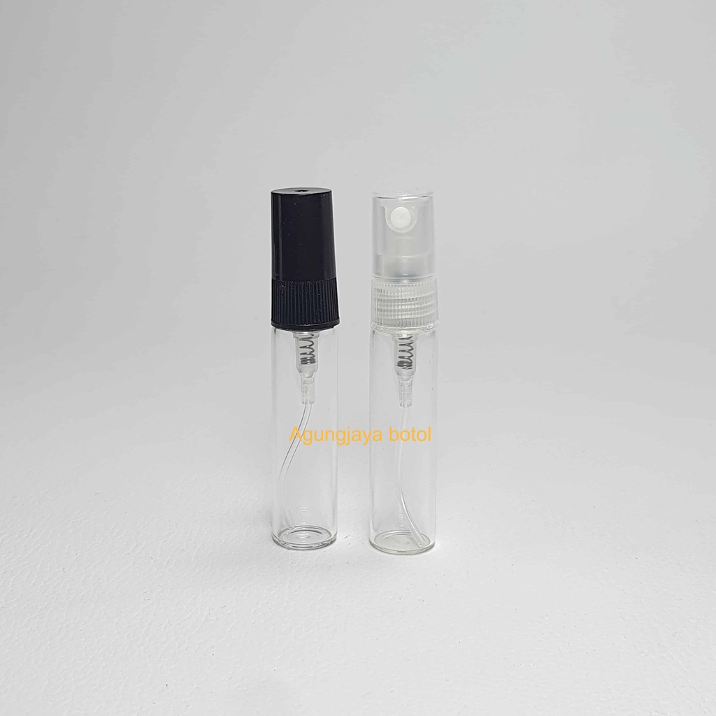 Jual Botol Kaca 5 Ml Clear Tutup Spray / Botol Kaca / Botol Kaca Parfum ...