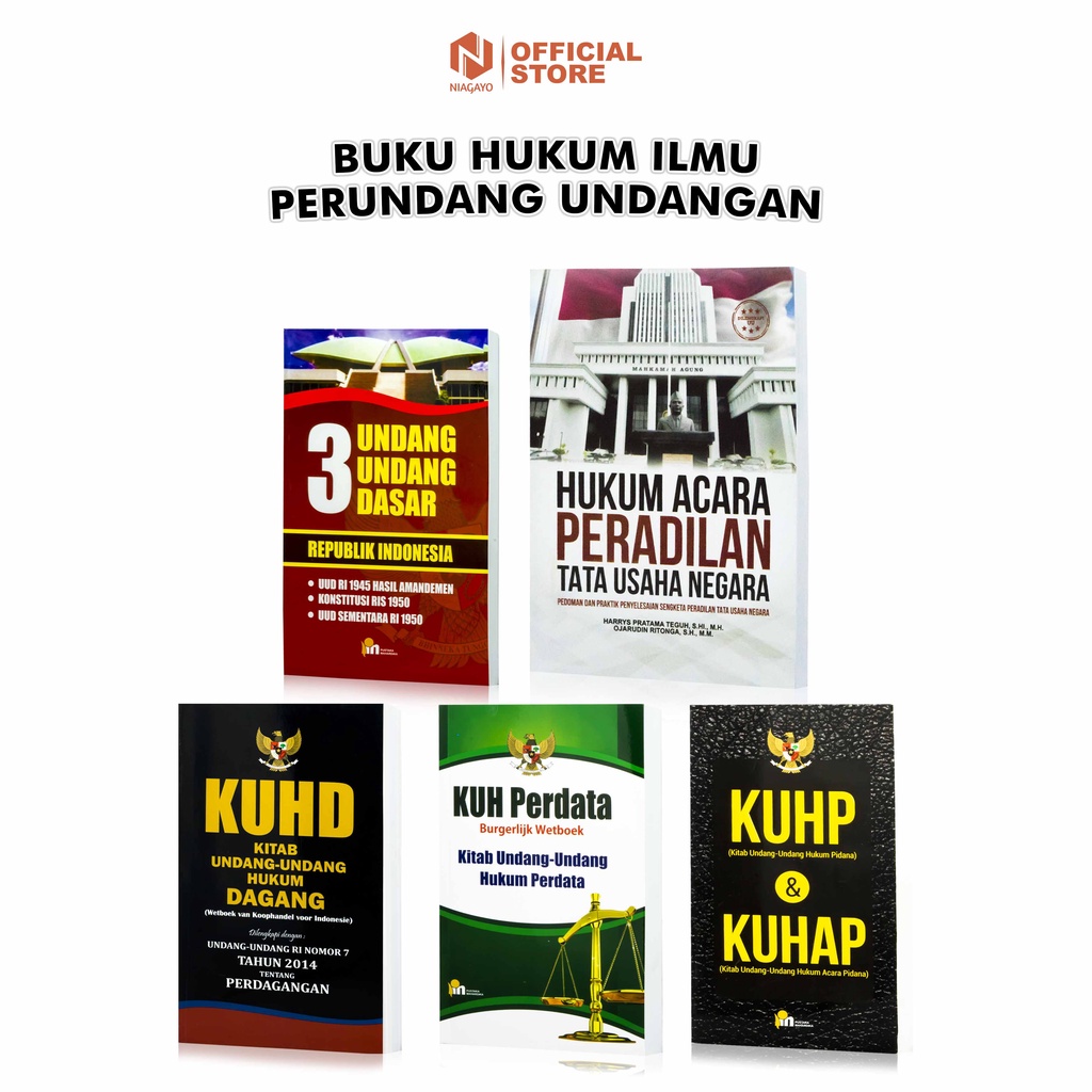 Jual Buku Hukum Undang-Undang KUHP KUHAP KUH Perdata Hukum Acara ...