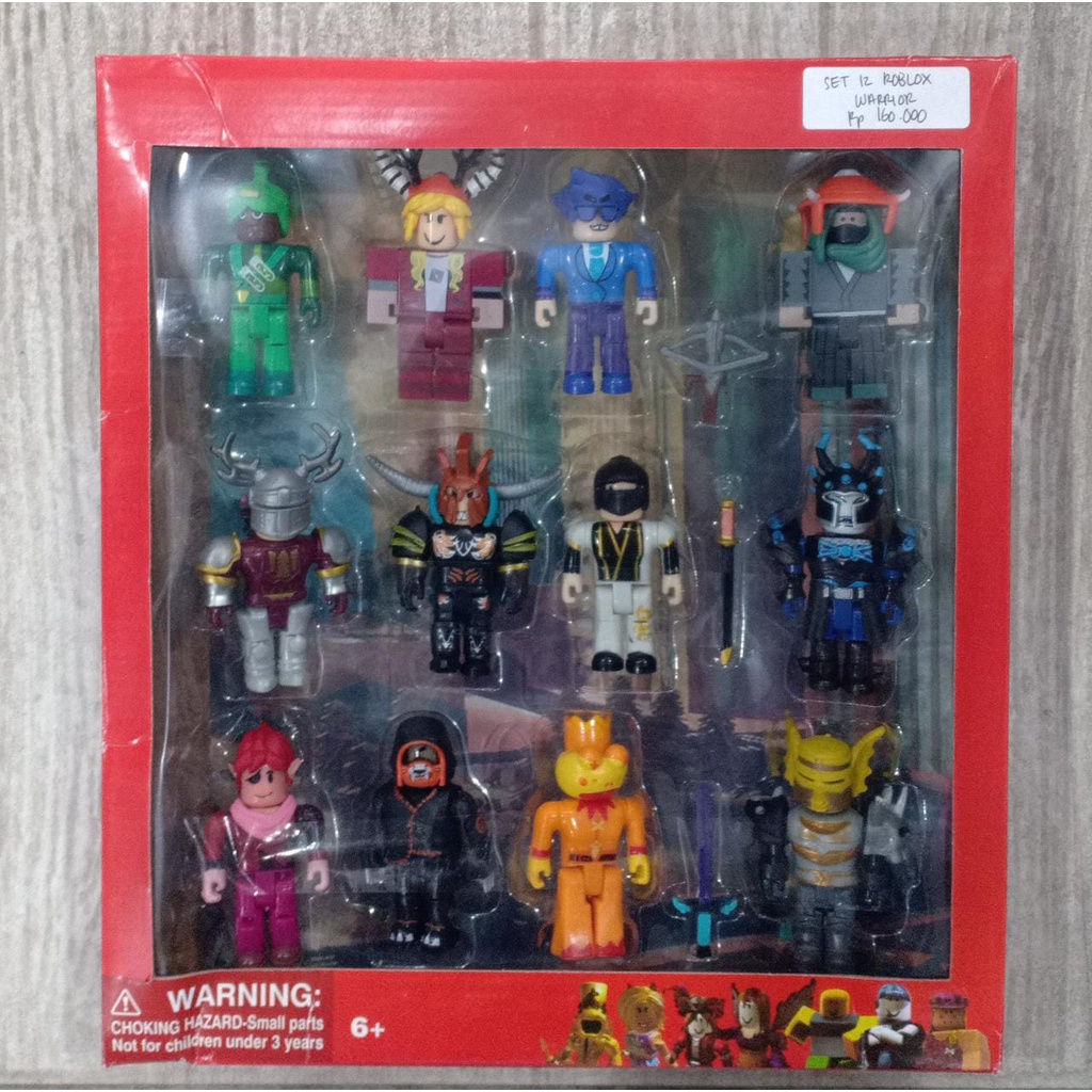Jual Roblox ultimate collector WARRIOR set isi 12pcs mainan anak roblox ...