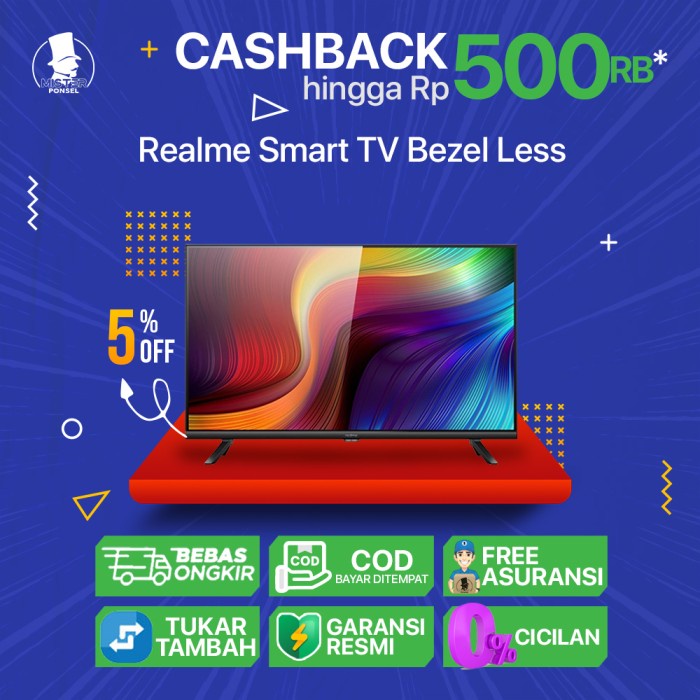 Jual Tgs Realme Smart Tv 32" - 43" - 50" Inch Garansi Resmi Realme ...