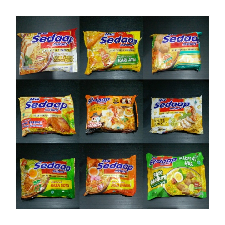 Jual Mi Instant Mie Sedaap kuah all varian mie sedap enak dan murah ...