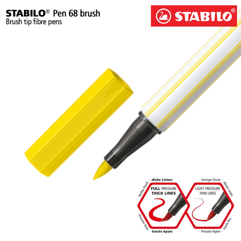Jual STABILO Pen 68 Brush Untuk Lettering Journaling Spidol Warna Untuk ...