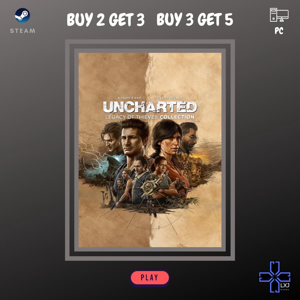 Jual Uncharted Legacy Of Thieves Collection PC Original - DL/Download ...