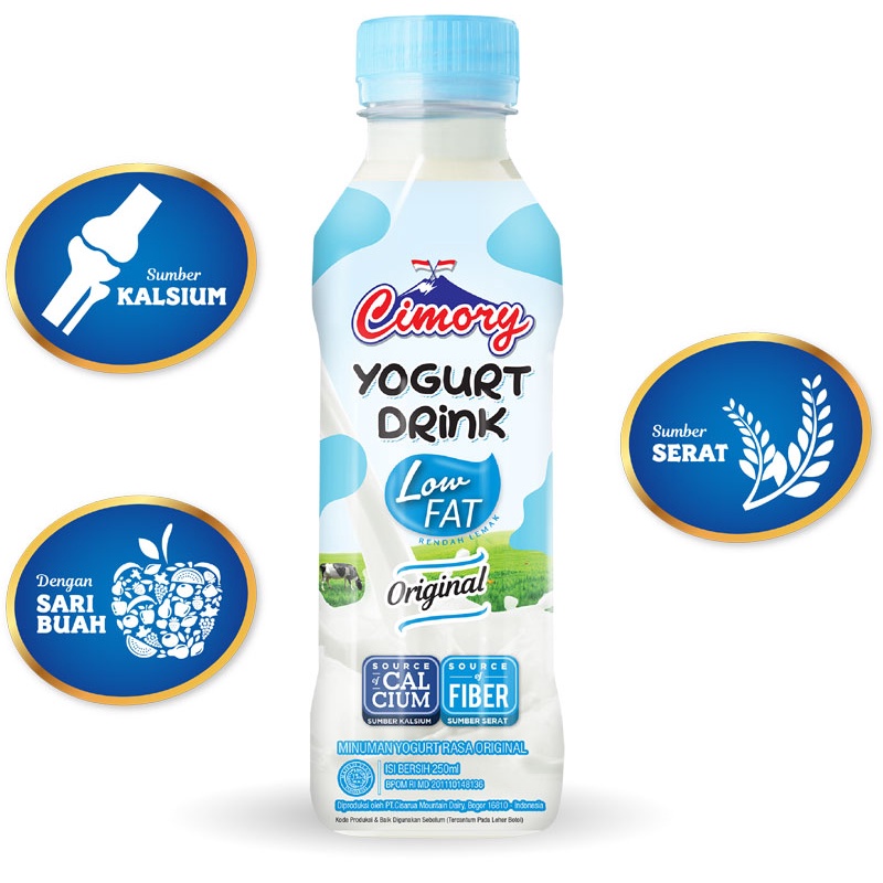 Jual Cimory Yogurt Drink (Low Fat Original) 240ml | Shopee Indonesia
