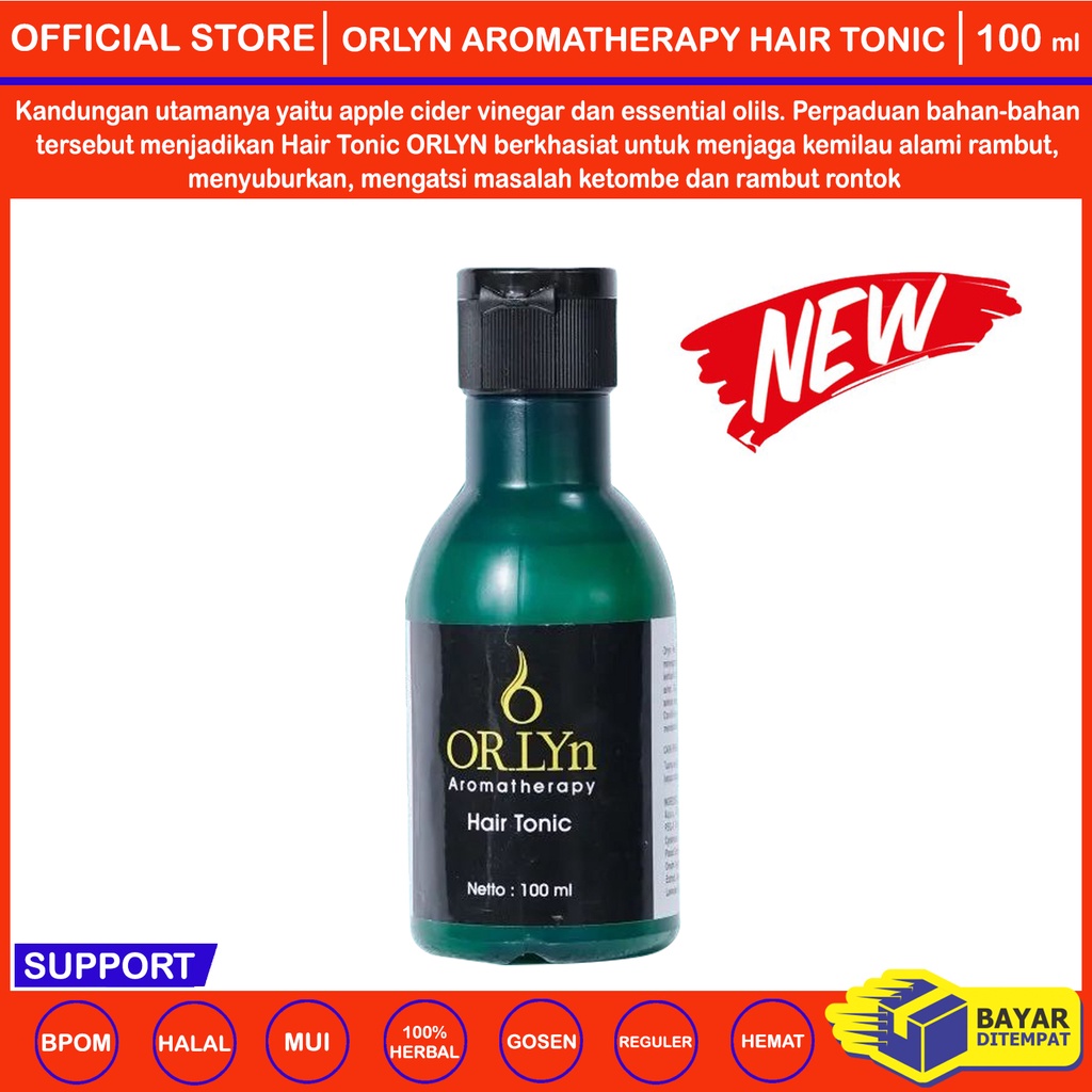 Jual ATASI RAMBUT RONTOK ORLYN HAIR TONIC AROMATERAPHY - PENUMBUH ...