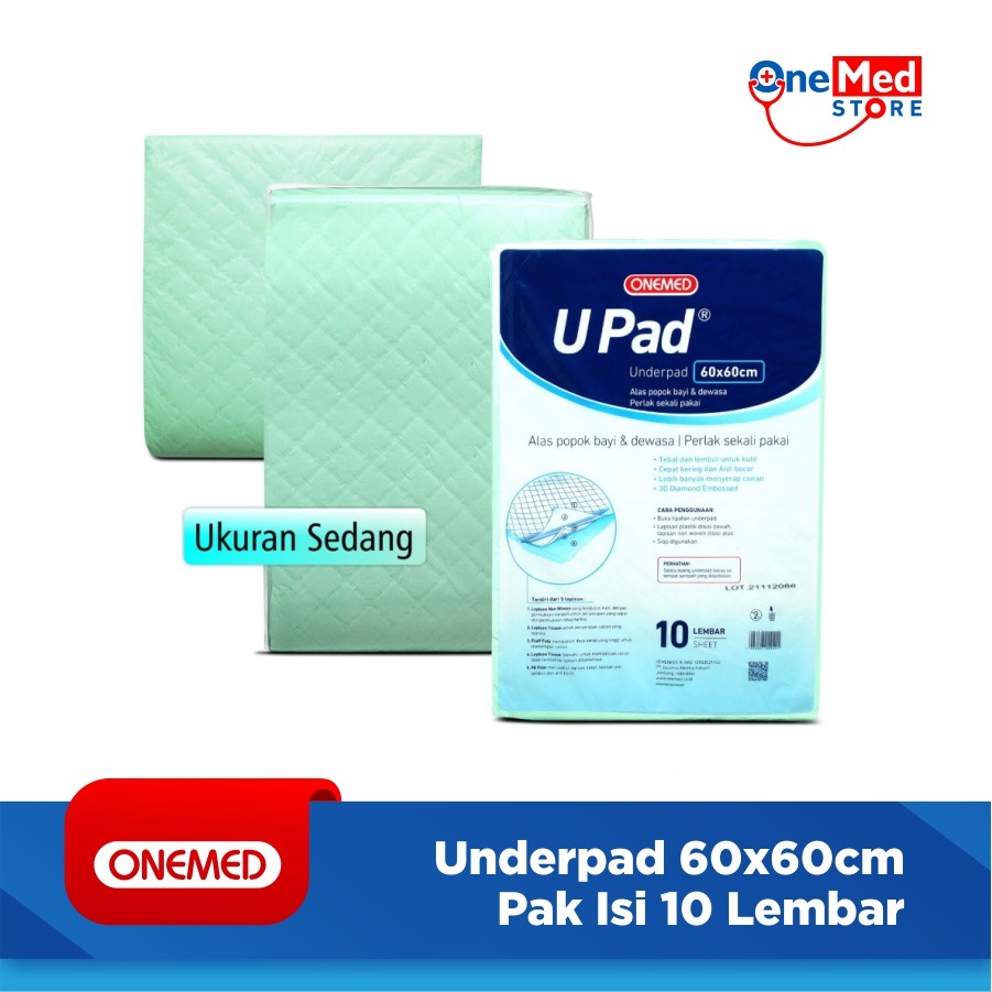 Jual Onemed Underpad 60 X 60 Pak Isi 10 Lembar | Shopee Indonesia