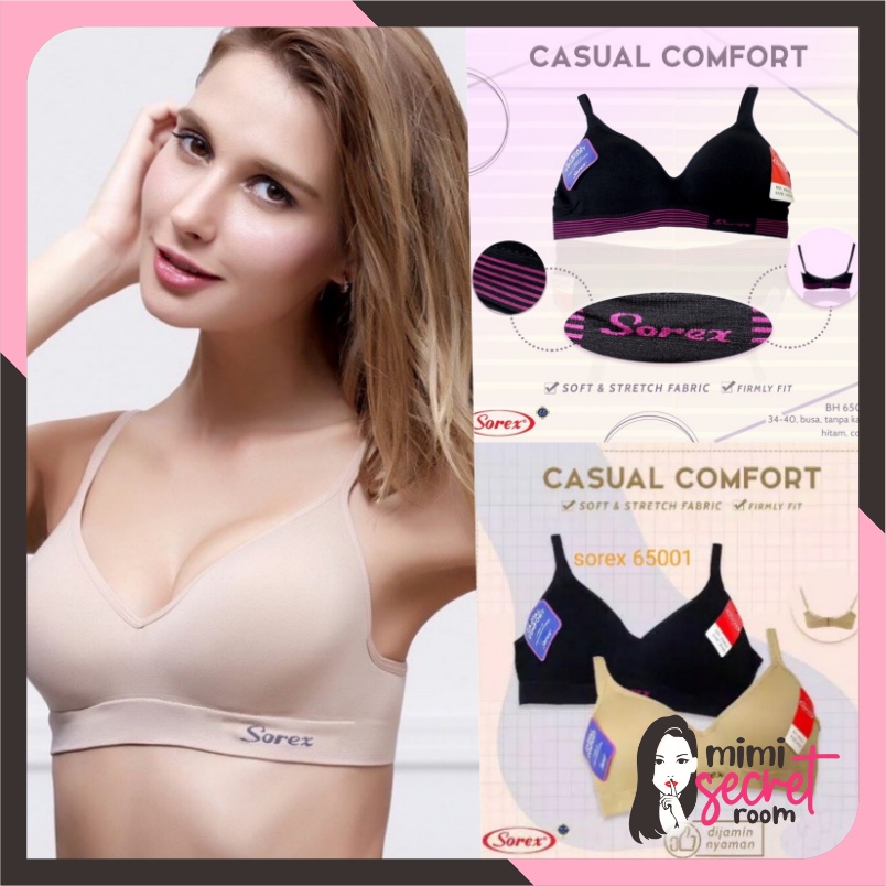 Jual MIMI Bra Sport/ BH Sorex 11107 TANPA KAWAT 11108 KAWAT 65001 65003 UK 34-40 | Shopee Indonesia