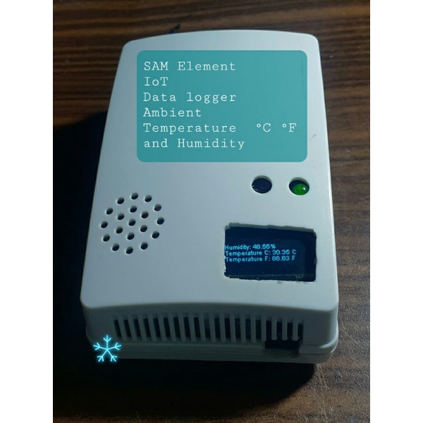 Jual IoT Temperature and Humidity Data Logger SAM Element Sensor SUHU ...