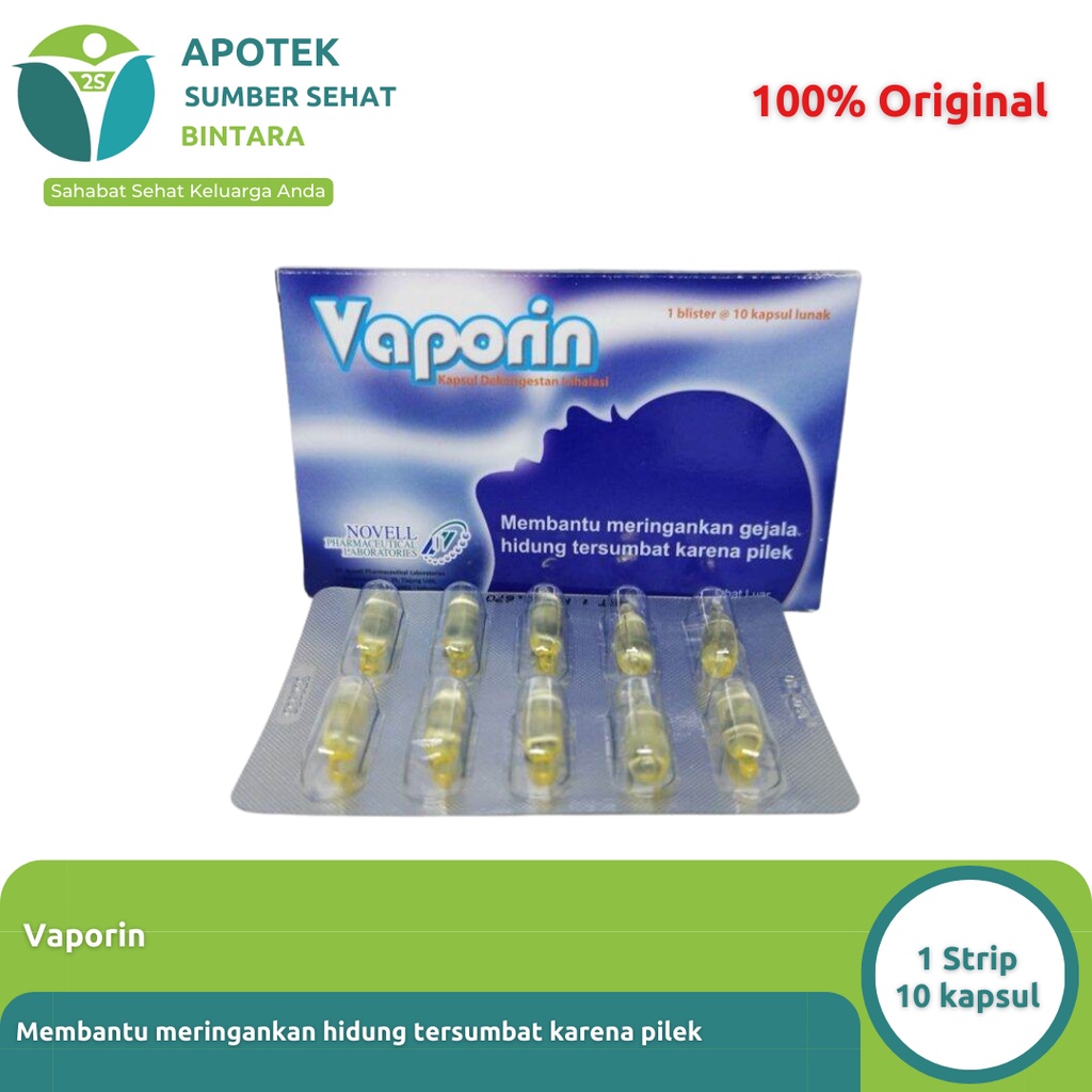 Jual Vaporin Obat Pilek Anak 1 Strip 10 Kapsul | Shopee Indonesia