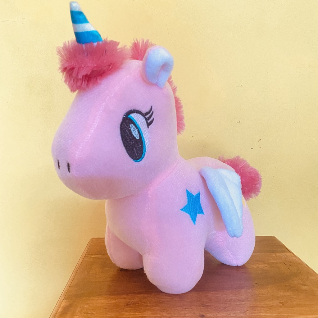 Jual Boneka Unicorn Warna Warni Little Pony LED Kuda Poni Bersayap ...