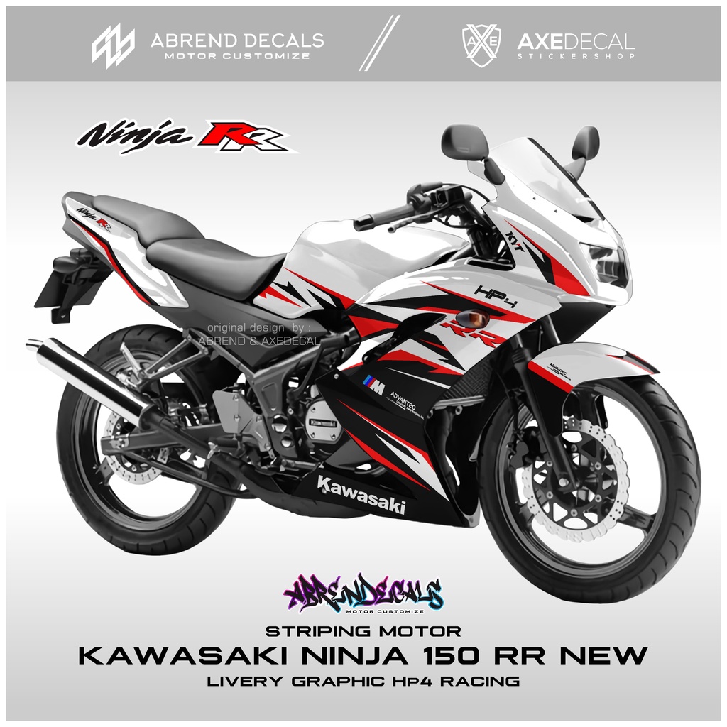 Jual Striping Ninja 150 RR New Grafis Custom / Stiker Motor Kawasaki ...
