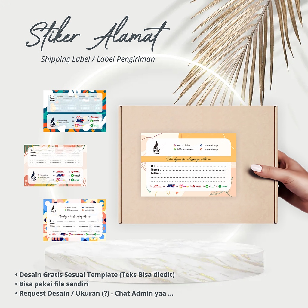 Jual STIKER ALAMAT / PENGIRIMAN / SHIPPING LABEL / LABEL PACKING OLSHOP ...