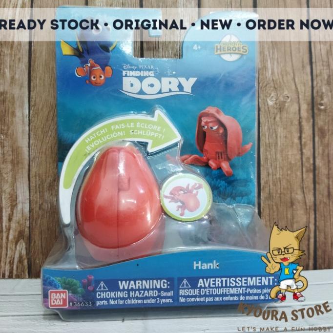 Jual BANDAI Hatch n Heroes Disney Pixar Finding Dory - Hank | Shopee ...