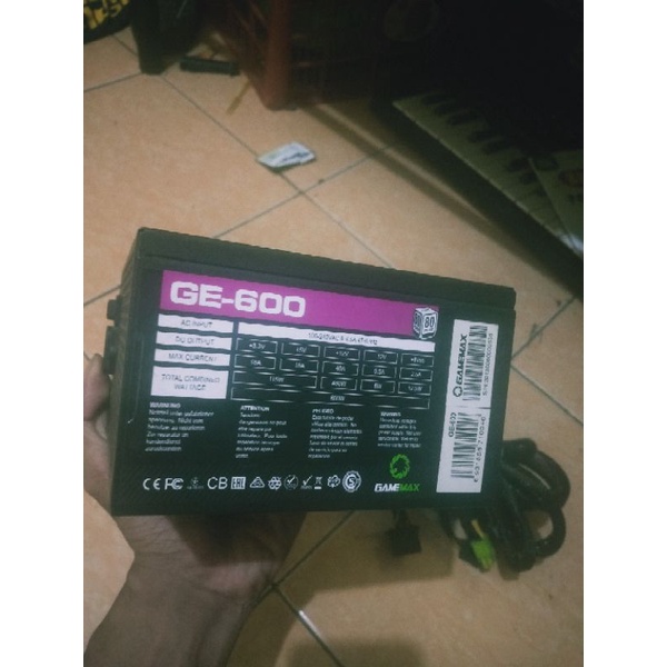 Jual PSU Power Supply Gamemax GE-600 Watt 80 Plus | Shopee Indonesia