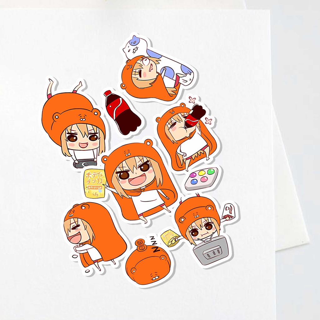 Jual Sticker Anime Himouto Umaru-Chan Aesthetic Stiker Waterproof (9pcs ...