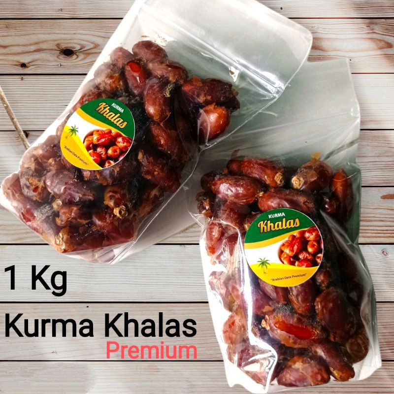 Jual Kurma Khalas Kemasan PREMIUM 1 Kg dan 500 gr | Shopee Indonesia