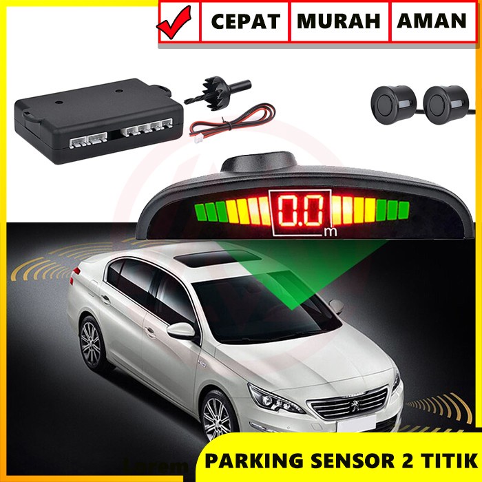 Jual Sens Sensor Mundur / Sensor Parking 2 Titik Dengan Lcd Indikator ...
