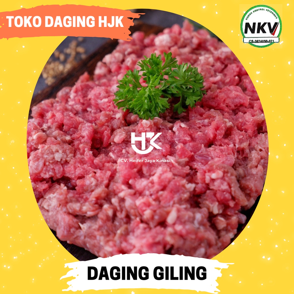 Jual DAGING GILING / CINCANG PREMIUM / KEMASAN EKONOMIS 500GR | Shopee ...