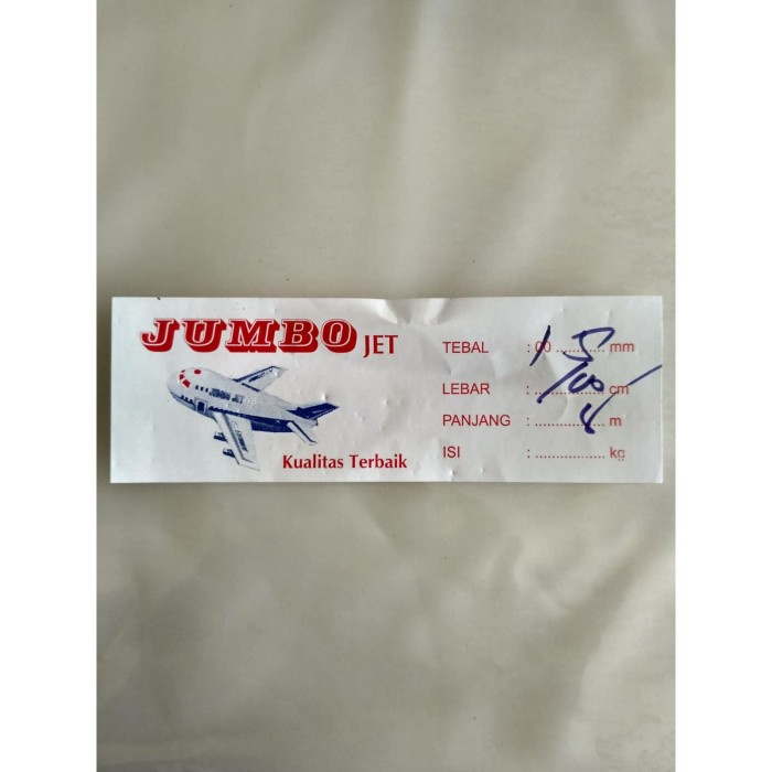 Jual Plastik Jumbo Jet PE Roll 1,5mikron x 100cm x 25m | Shopee Indonesia