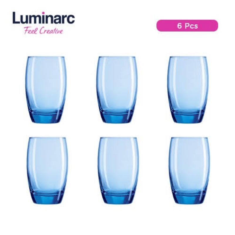 Jual Luminarc GT High Ball/Tinggi Salto Blue,Green, Pink 350ml | Shopee ...
