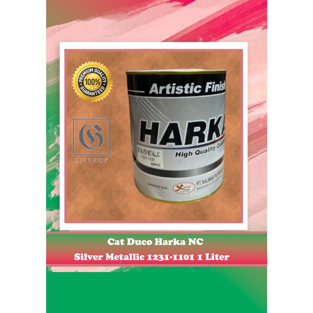 Jual Cat Duco Harka NC Silver Metallic 1231-1101 1 liter | Shopee Indonesia