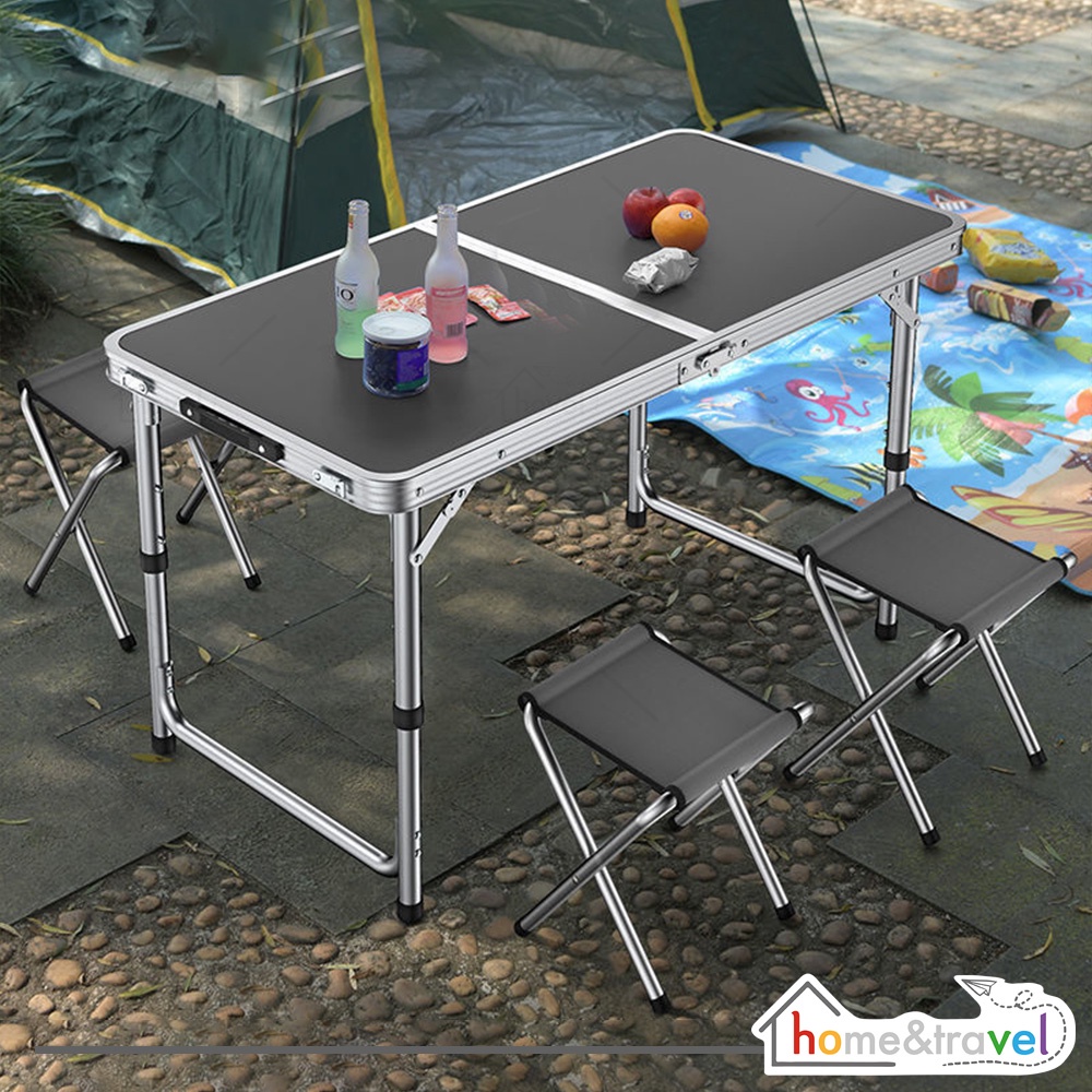 Jual HOVELSHOP Meja Lipat Koper HPL Aluminum Portable Desk Tempat ...