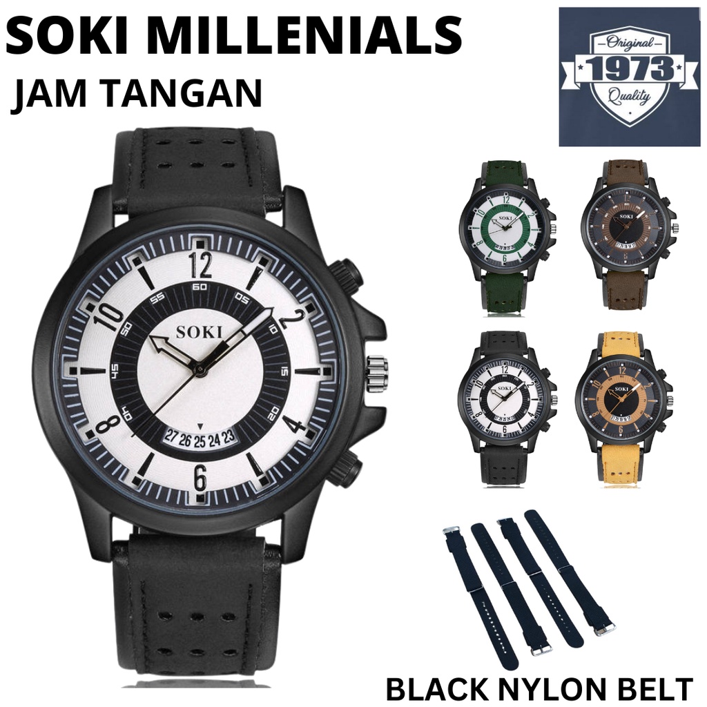 Jual SOKI MILLENIALS - Jam tangan pria arloji pria sporty men's watch ...