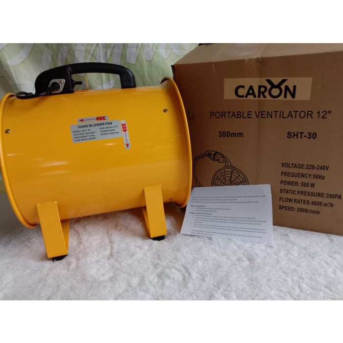 Jual PORTABLE VENTILATOR / BLOWER / EXHAUST 12" CARON PRO 12 INCH ...