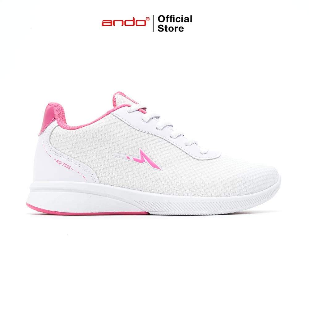 Jual Ando Official Sepatu Sneakers Elora Wanita Dewasa - Putih/Merah ...