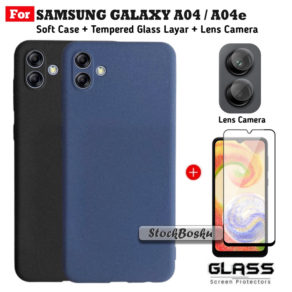 Jual Casing Hp Samsung A04 A04e Soft Case Matte Free Pelindung Layar ...