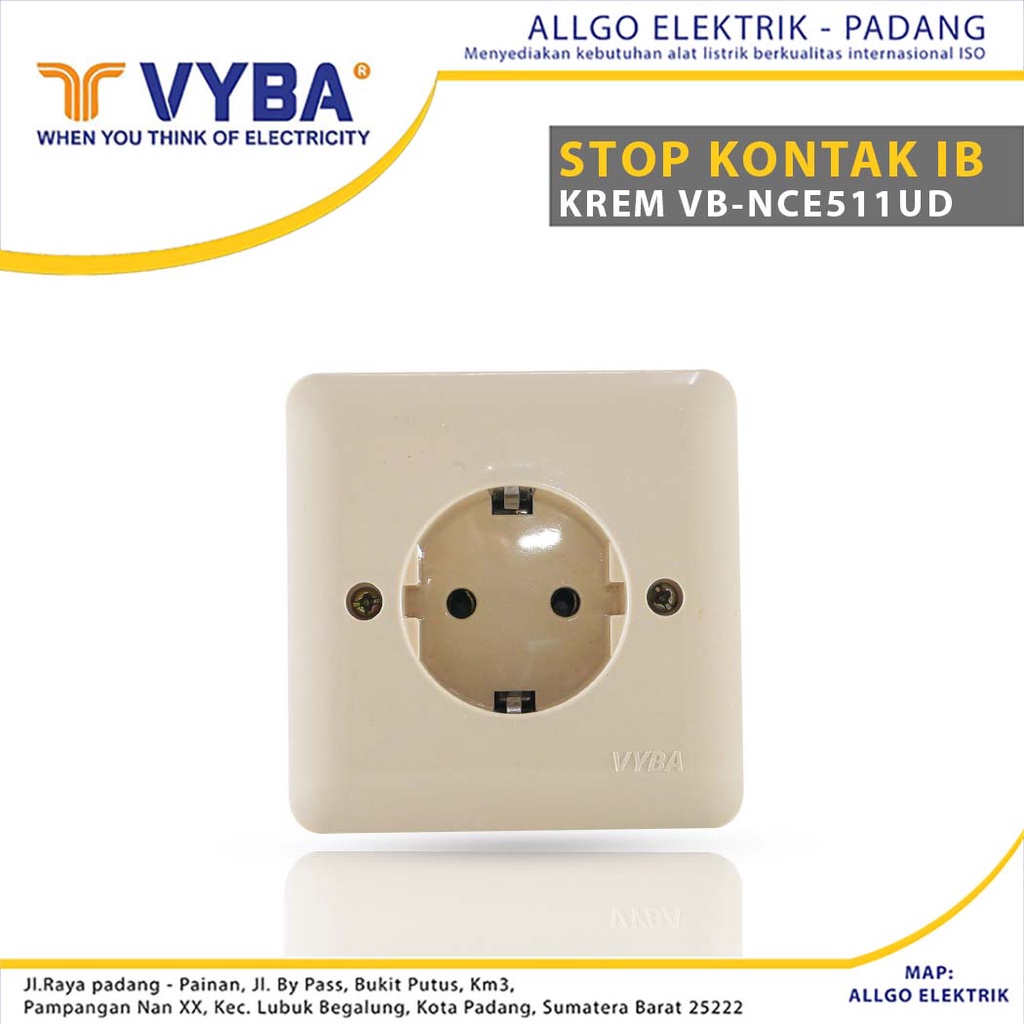 Jual Allgo elektrik - Stop kontak IB Berkualitas VYBA Colokan Baut Kuku ...
