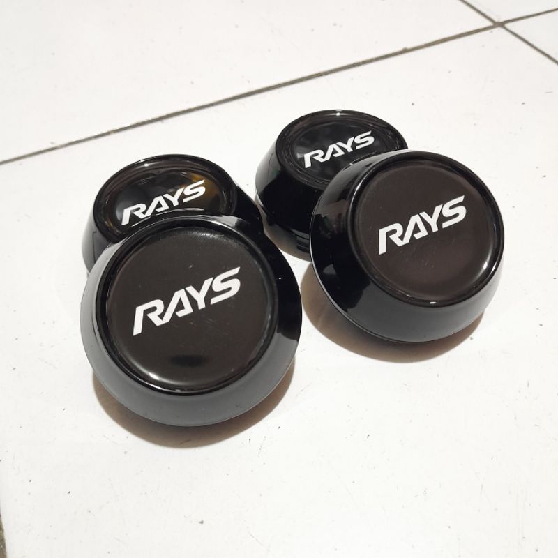 Jual DOP RODA TUTUP VELG RODA RAYS HITAM DIAMETER 6.5CM | Shopee Indonesia