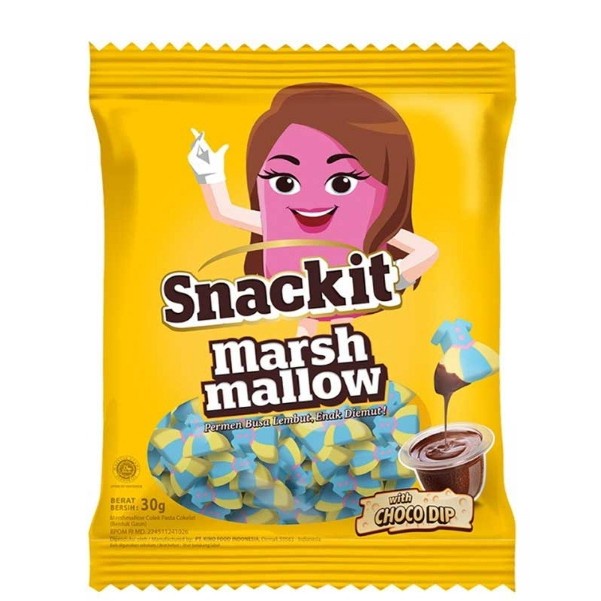 Jual Snackit Marshmallow Gown Choco Dip 30 gr | Shopee Indonesia