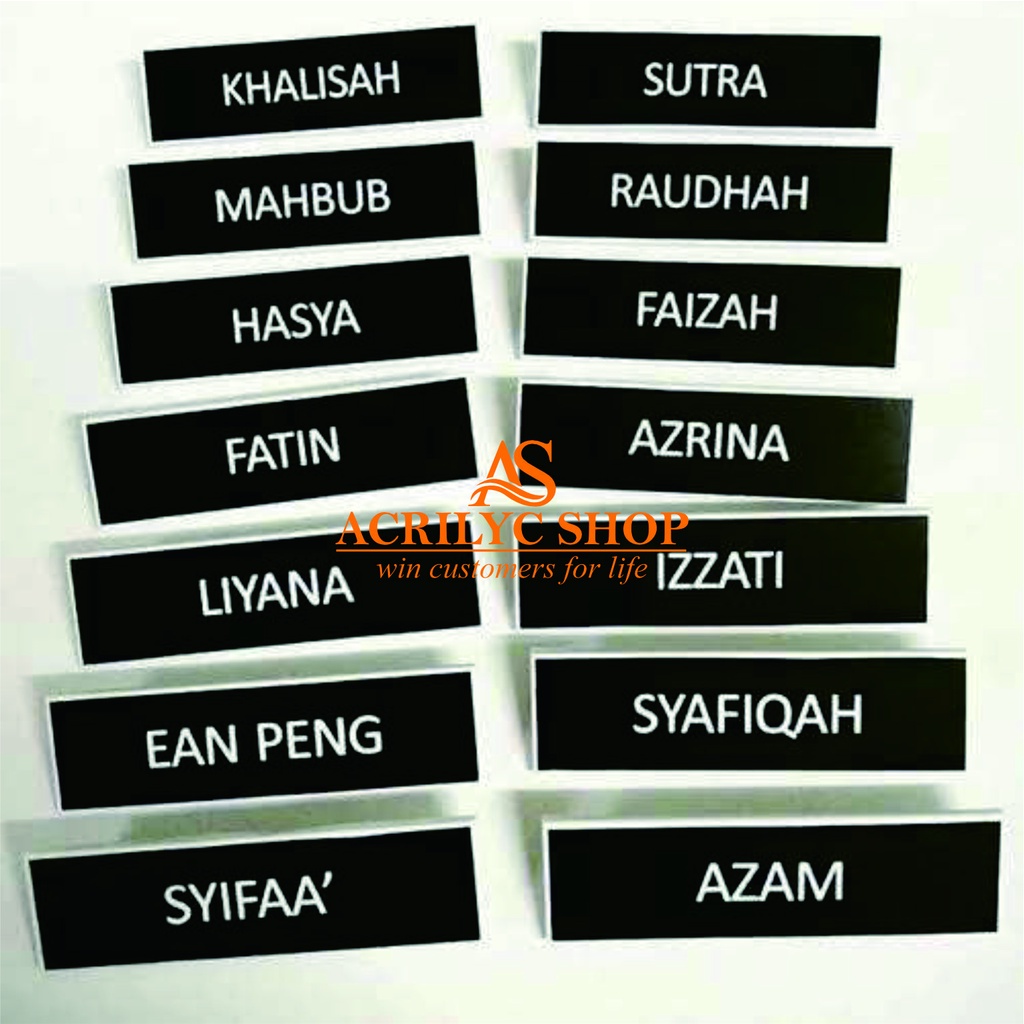 Jual Name Tage PNS Karyawan Pegawai Bahan Acrilyc Grafir Non Resin ...