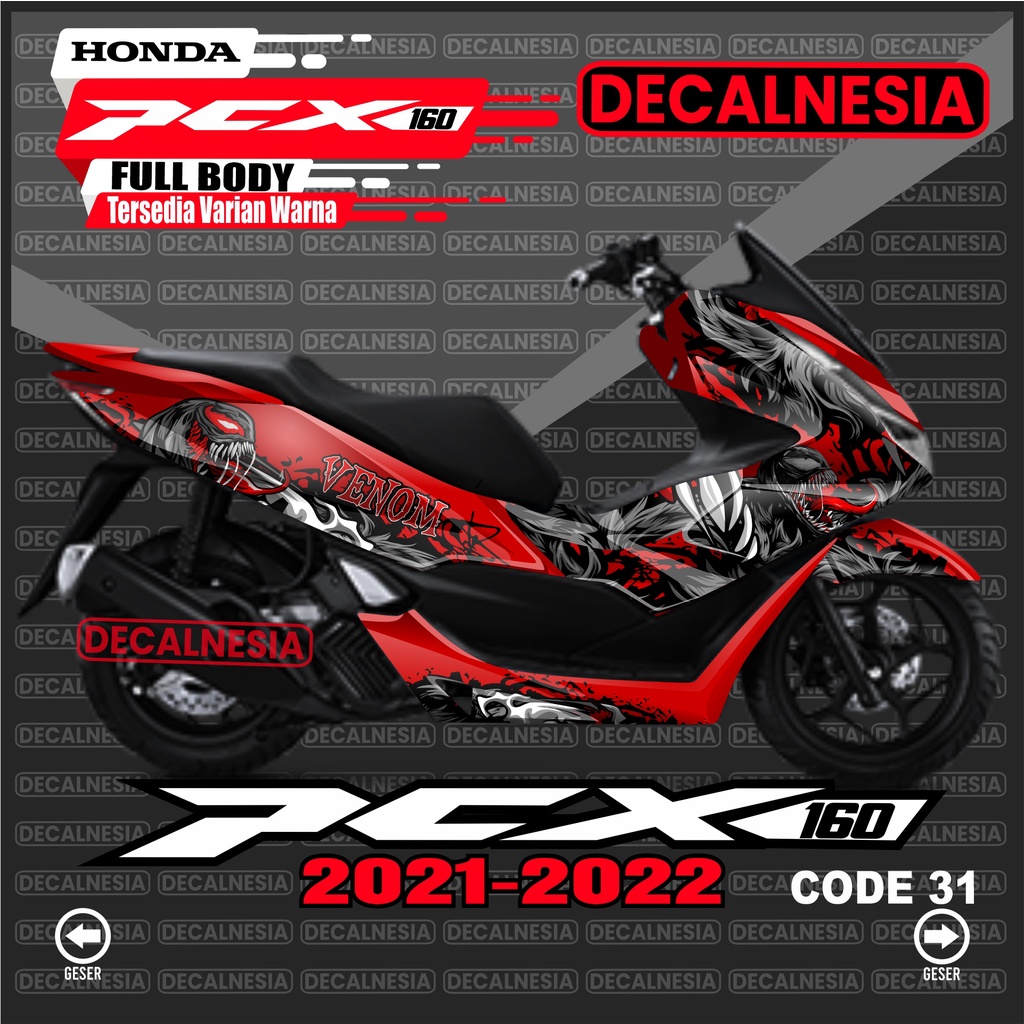 Jual Stiker Decal PCX 160 New 2021 2022 2023 Full Body Sticker Motor ...