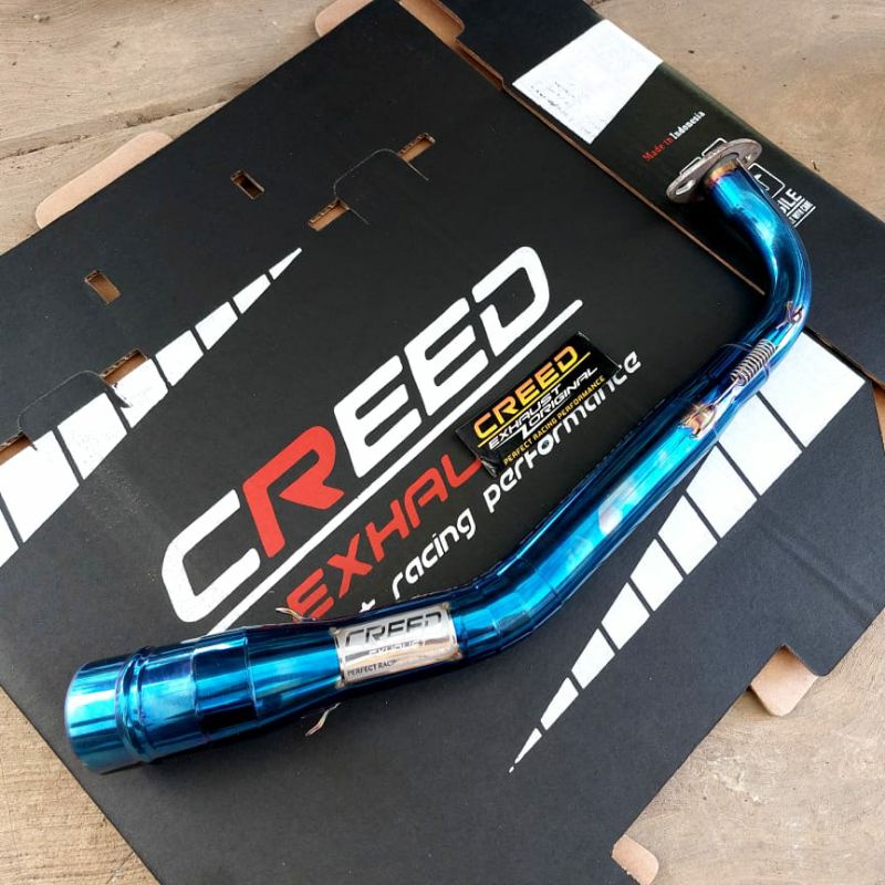 Jual pipa leher leheran inlet 38 50 mm Creed Exhaust Nmax Aerox Vario ...