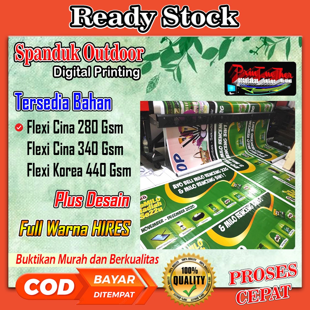Jual Spanduk Hires Flexi China 280/340 Grm, Korea 440 Grm Cetak Plus ...